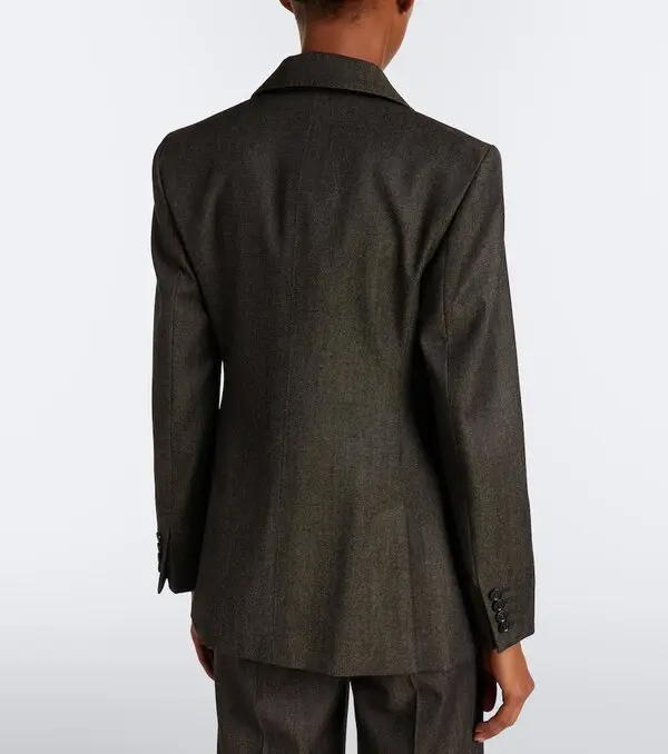 Max Mara Double-breasted Virgin Wool Blazer