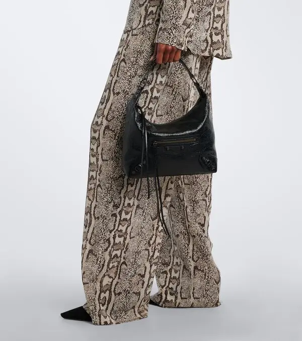 Balenciaga Le City Small Leather Shoulder Bag