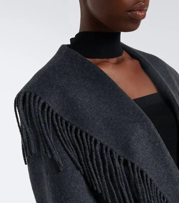 Simkhai Carrie Fringed Wrap Coat