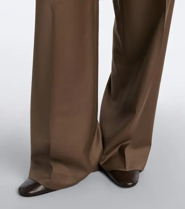 RÓHE Pleated Virgin Wool Wide-leg Pants