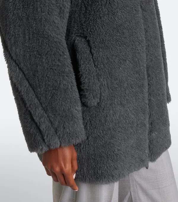 Max Mara Hooded Wool, Alpaca, And Silk Coat