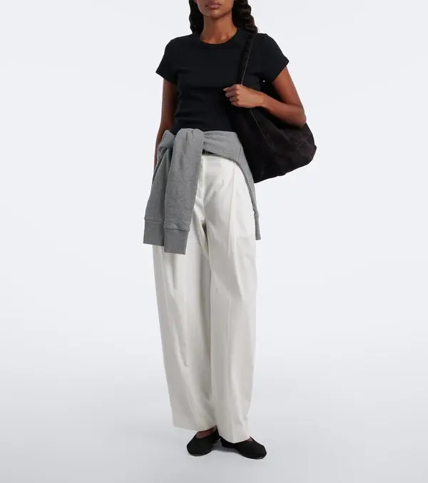 TOTEME Belted Suede Tote Bag