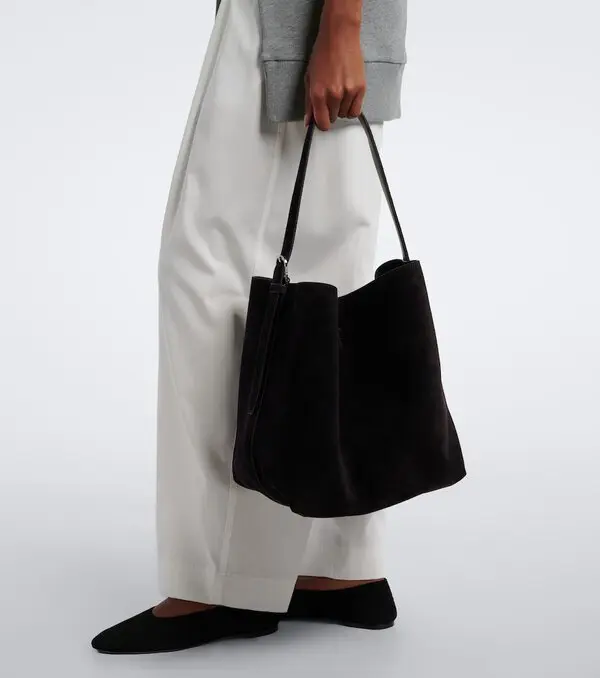 TOTEME Belted Suede Tote Bag