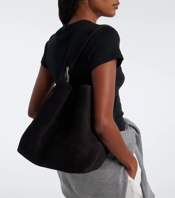 TOTEME Belted Suede Tote Bag