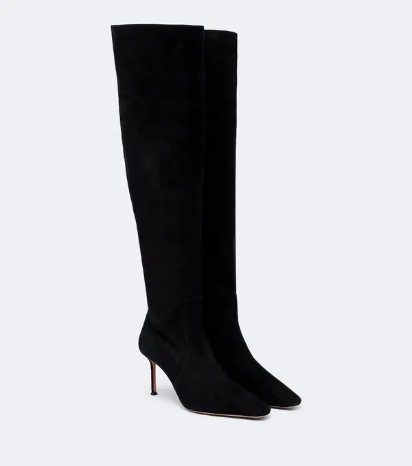AQUAZZURA Vespera Suede Over-the-knee Boots