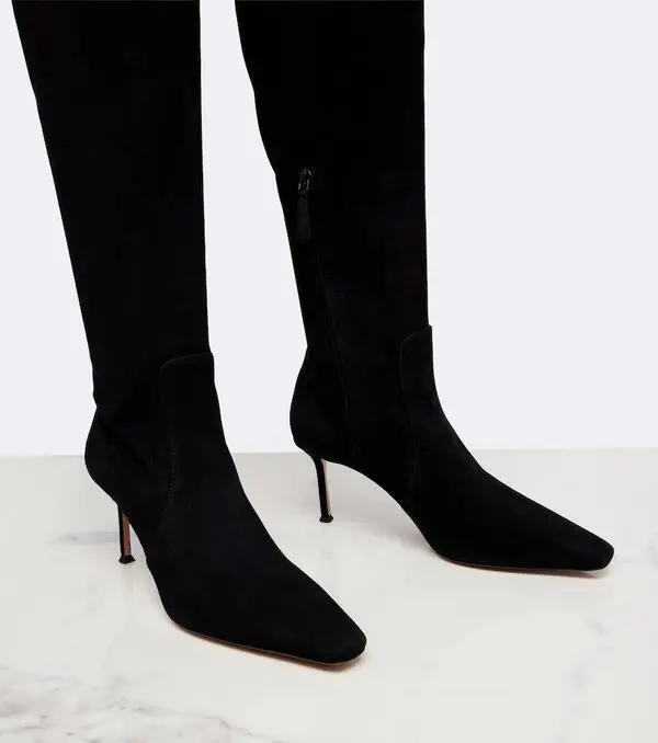 AQUAZZURA Vespera Suede Over-the-knee Boots
