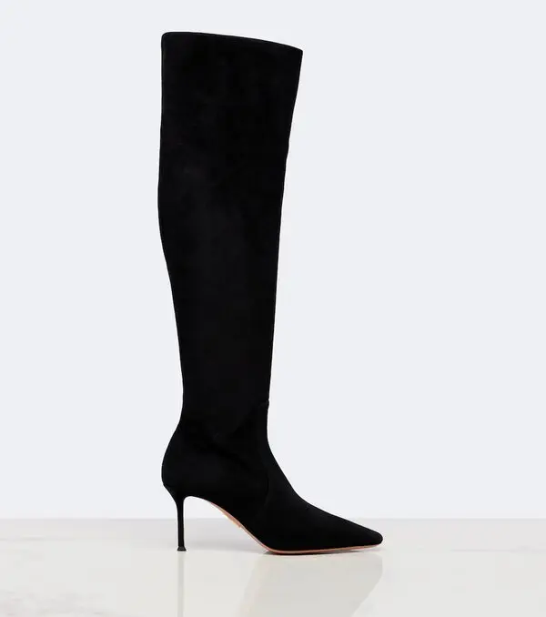 AQUAZZURA Vespera Suede Over-the-knee Boots