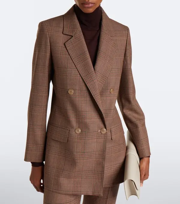 Max Mara Double-breasted Virgin Wool Blazer