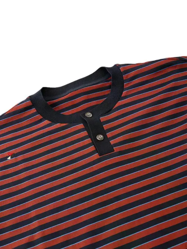 CROQUIS Striped Sailboat-embroidery T-shirt