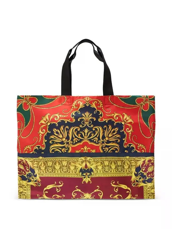 Junya Watanabe Scarf Print Silk Tote Bag - Multicolour