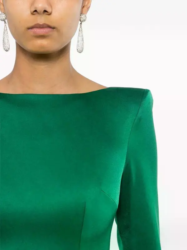 Alex Perry Long Sleeves Fishtail Gown
