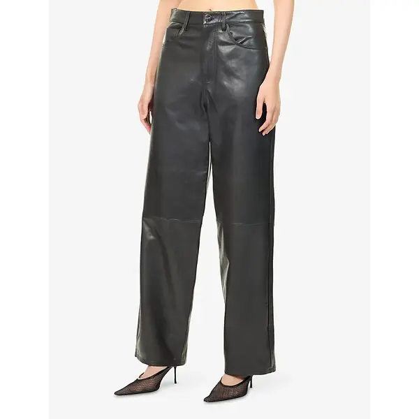 ROHE FRAMES Bruun Wide-leg Leather Trousers