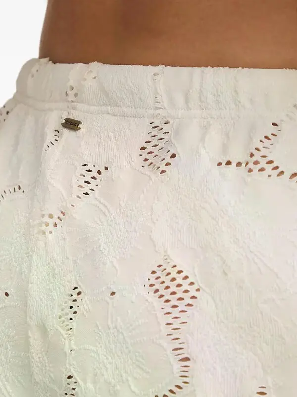 Rip Curl Floral-lace Drawstring Shorts - Neutrals