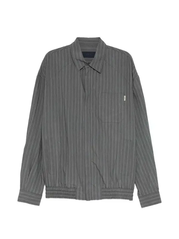 JUUN.J Vertical-stripe Shirt Jacket