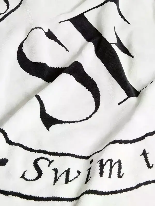 Seafolly Heritage Logo-print Striped Beach Towel - Neutrals