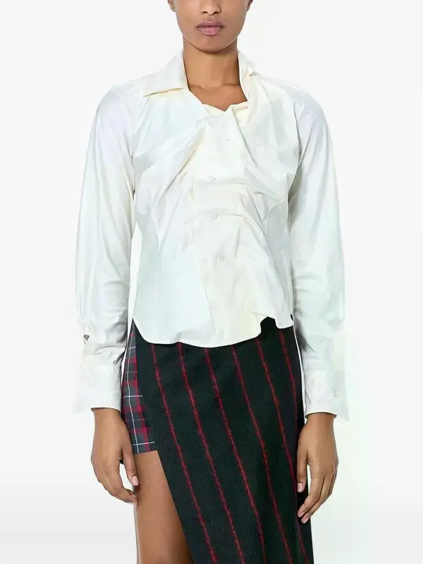 VIVIENNE WESTWOOD Drunken Asymmetrical Ruched Shirt