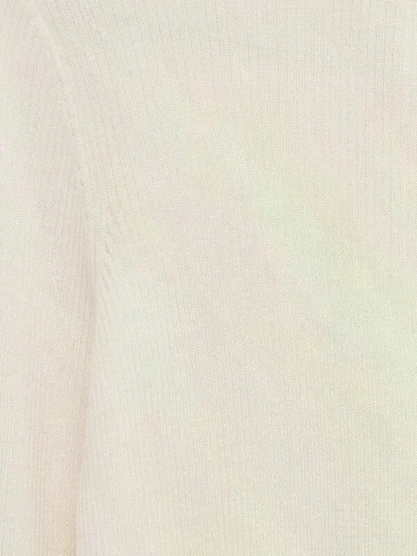 THE FRANKIE SHOP Sade Knitted Zip-fastening Sweater - Neutrals