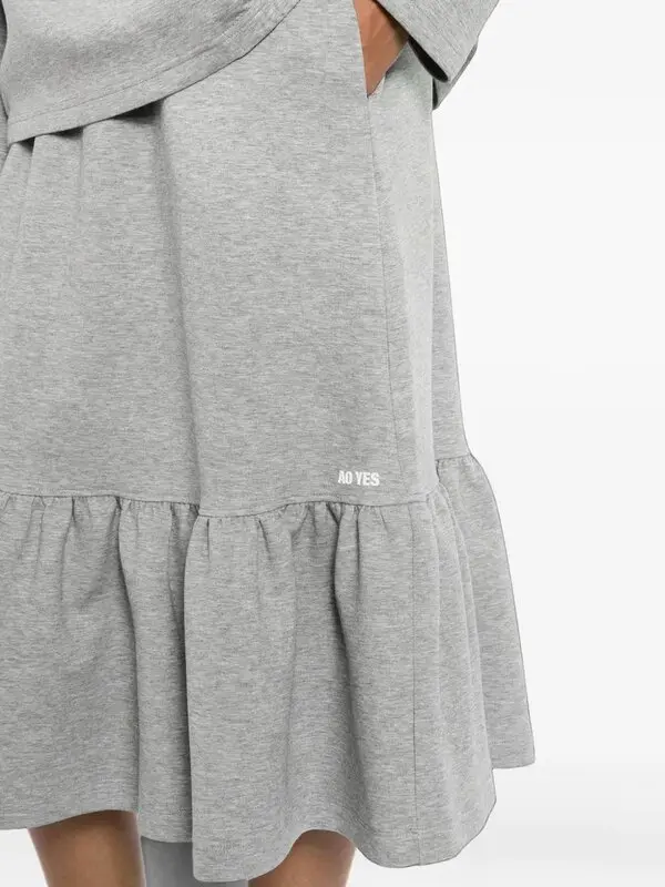 AO YES Ruffled Jersey Skirt