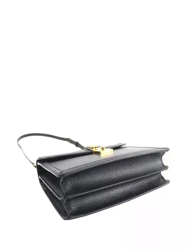Gucci 2000-2015 Small Calfskin Web Ophidia Top Handle Flap Satchel