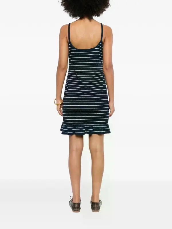 JW Anderson Striped Spaghetti-strap Mini Dress