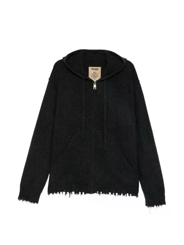UMA WANG Zip-up Cashmere Hoodie