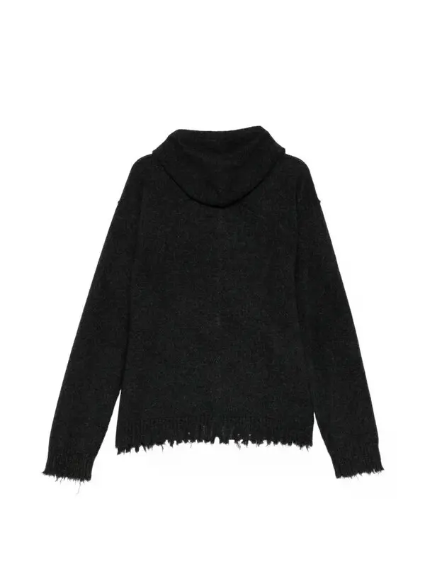 UMA WANG Zip-up Cashmere Hoodie