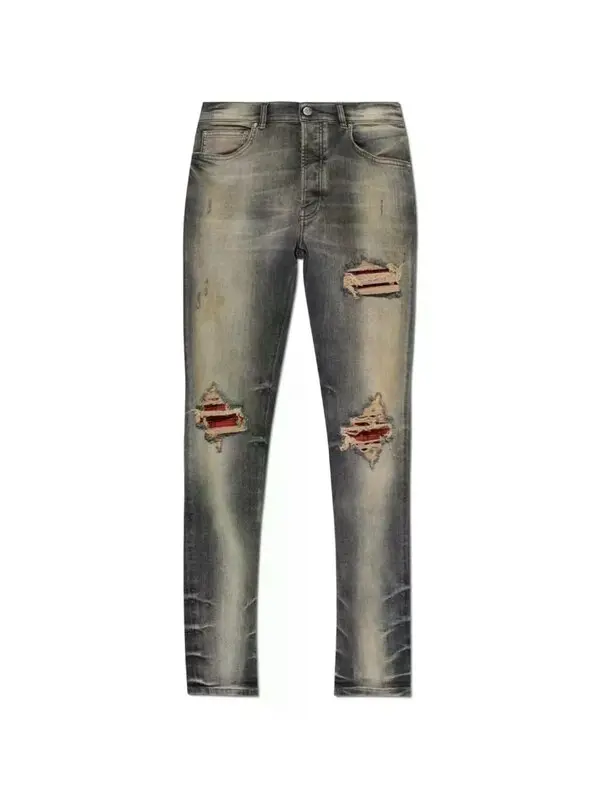 Amiri Distressed Patchwork Jeans