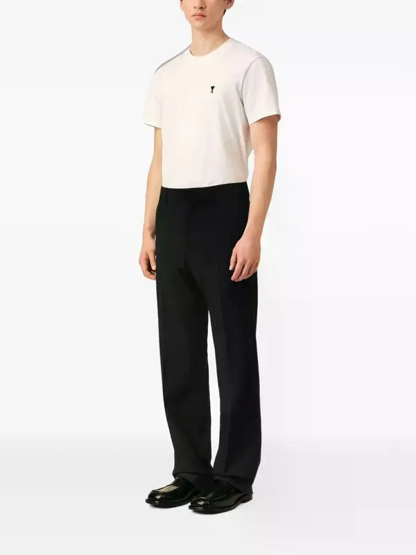 AMI Paris Straight-fit Wool Trousers
