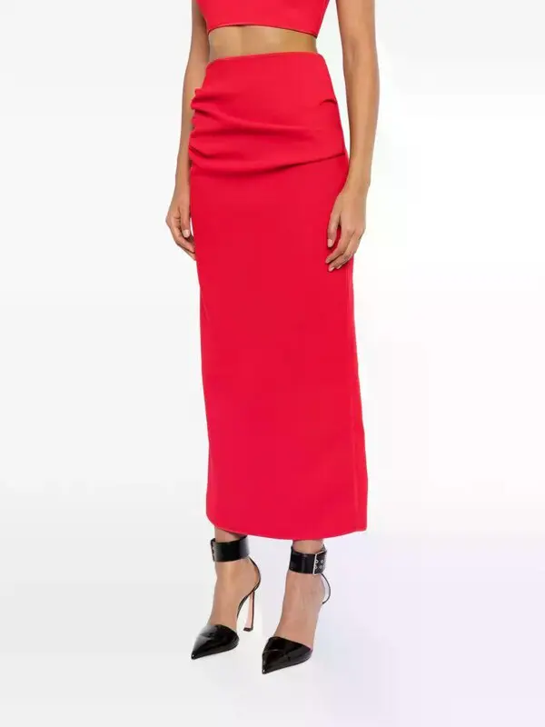 Maticevski Draped Midi Pencil Skirt
