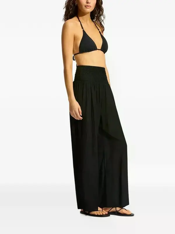 Seafolly Smocked Side-slit Trousers