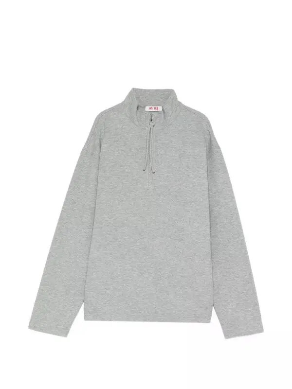 AO YES Quarter-zip Embroidered Sweater