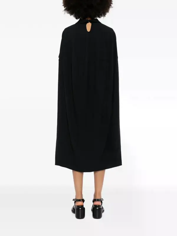 MELITTA BAUMEISTER Peter Pan Collar Draped Dress