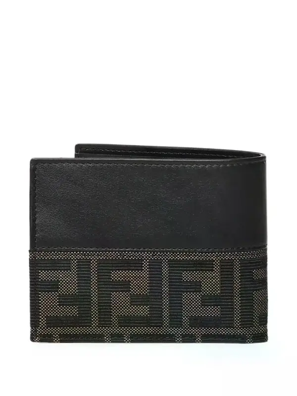 Fendi Ff Logo Leather Wallet