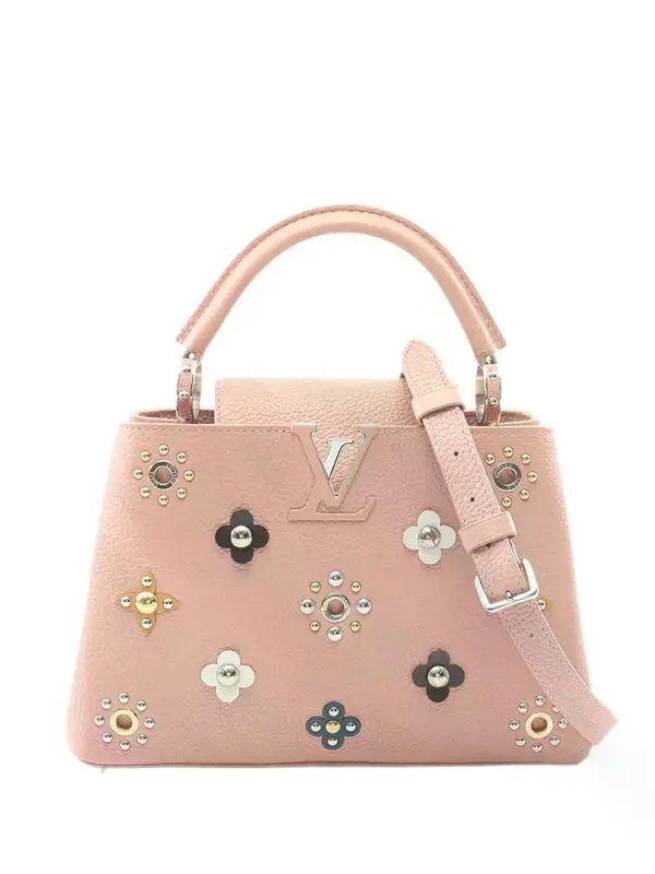 LOUIS VUITTON 2017 Taurillon Mechanical Flowers Capucines Bb Satchel