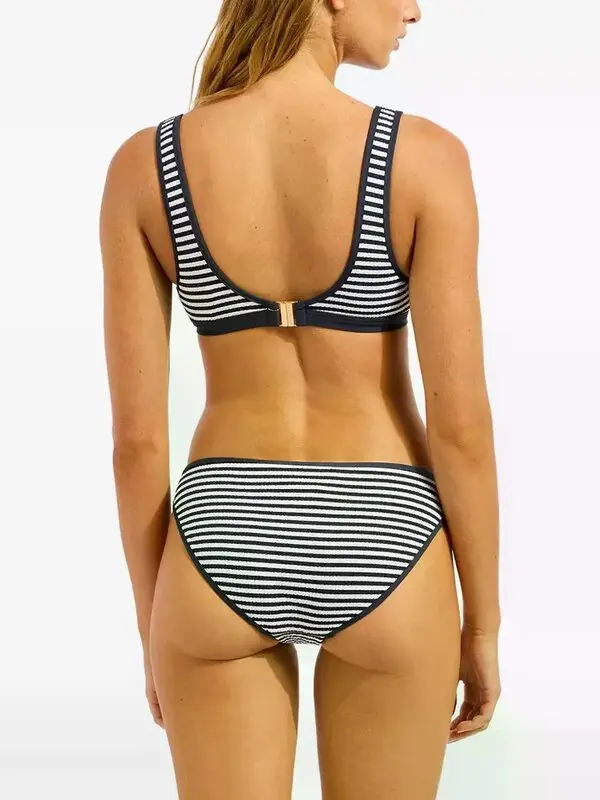 Seafolly Clubhouse Hipster Striped Zip-up Bikini Bottom