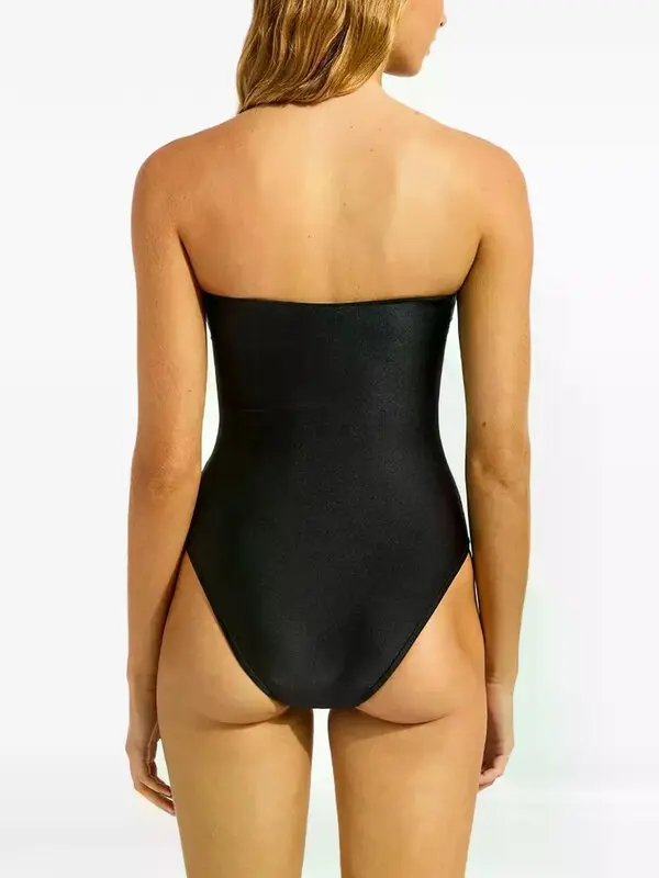 Seafolly Embellished Halterneck Swimsuit - Black
