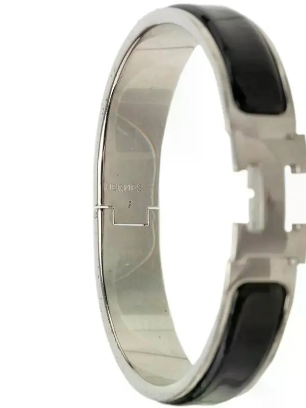 Hermès Narrow Enamel Clic H Bracelet Pm