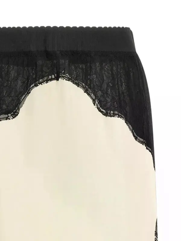 Attico Lace-insert Midi Skirt