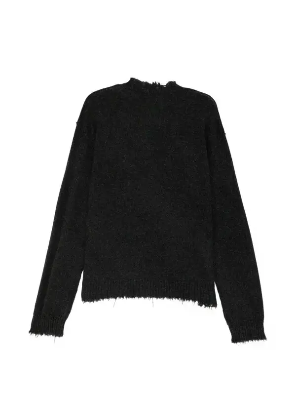 UMA WANG Distressed Crew-neck Jumper
