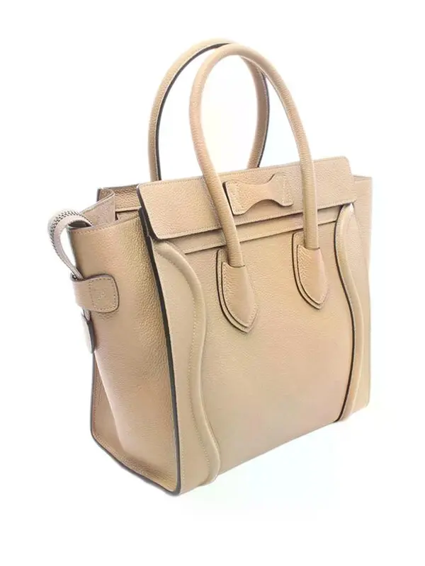 Celine Micro Leather Luggage Tote Bag