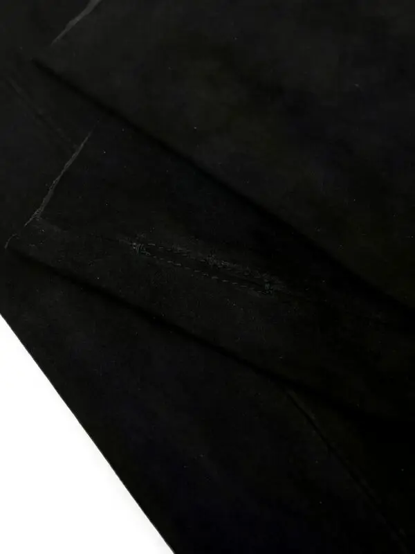 Isabel Benenato Suede Fingerless Gloves