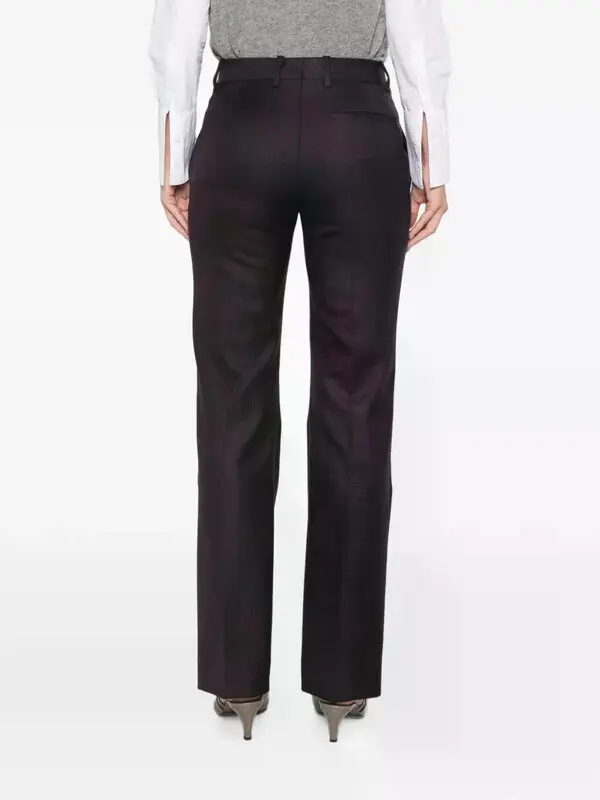 Burberry Checked Wool Trousers
