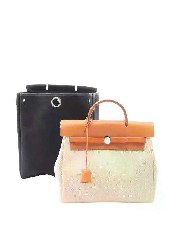 Hermès 2000 Toile Herbag Pm Backpack - Neutrals