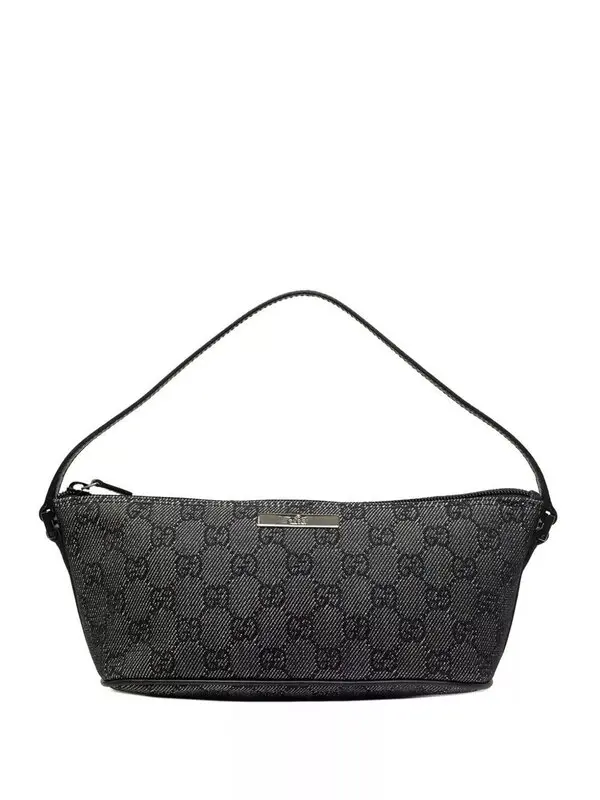 Gucci 2000-2015 Gg Denim Boat Shoulder Bag