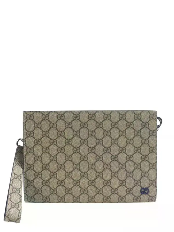Gucci 2016-2026 Medium Bicolor Gg Supreme Pouch