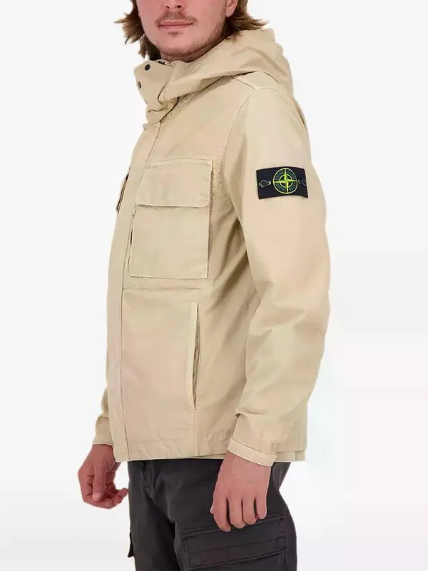 Stone Island Hooded Cotton Jacket