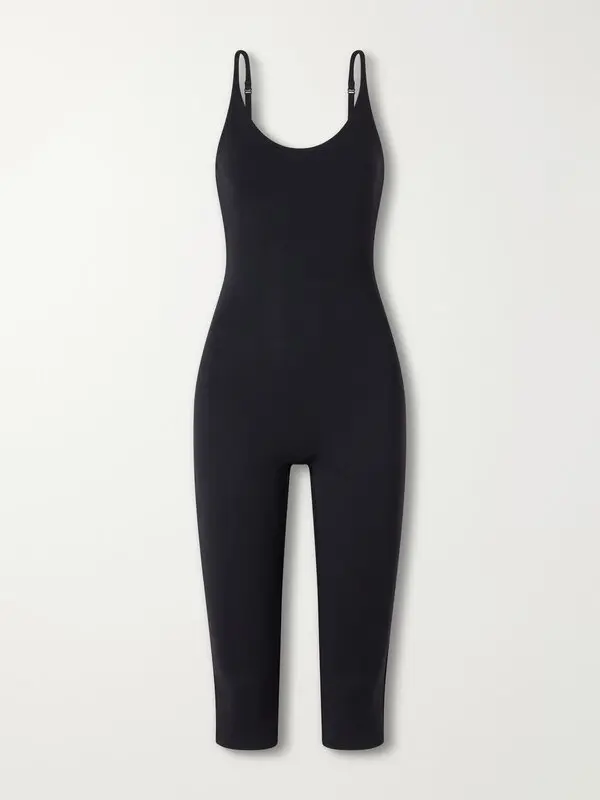 SKIMS Capri Stretch-modal Jumpsuit - Black