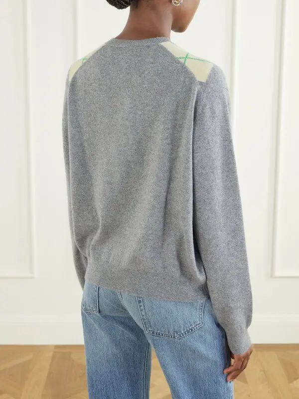 RÙADH The Academy Checked Cashmere Sweater