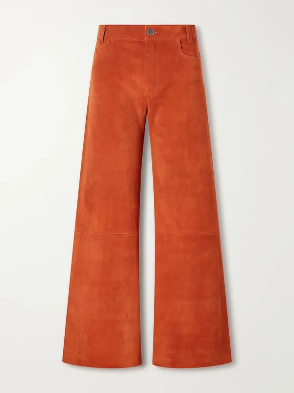 Stouls Lilou Suede Wide-leg Pants
