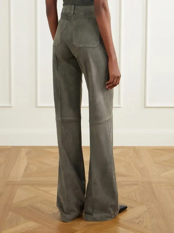 Stouls Lizzy Suede Wide-leg Pants